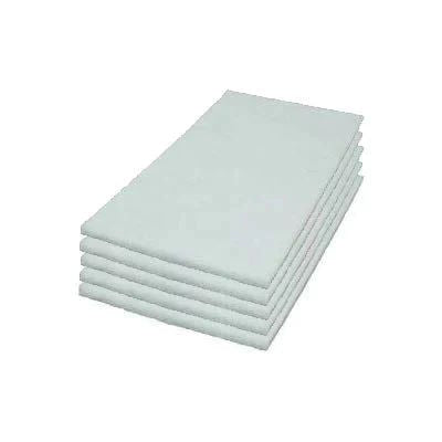 14" x 20" CleanFreak® White Rectangular Floor Polishing Pads (5 Pack) - #40121420 — FloorBuffers.com