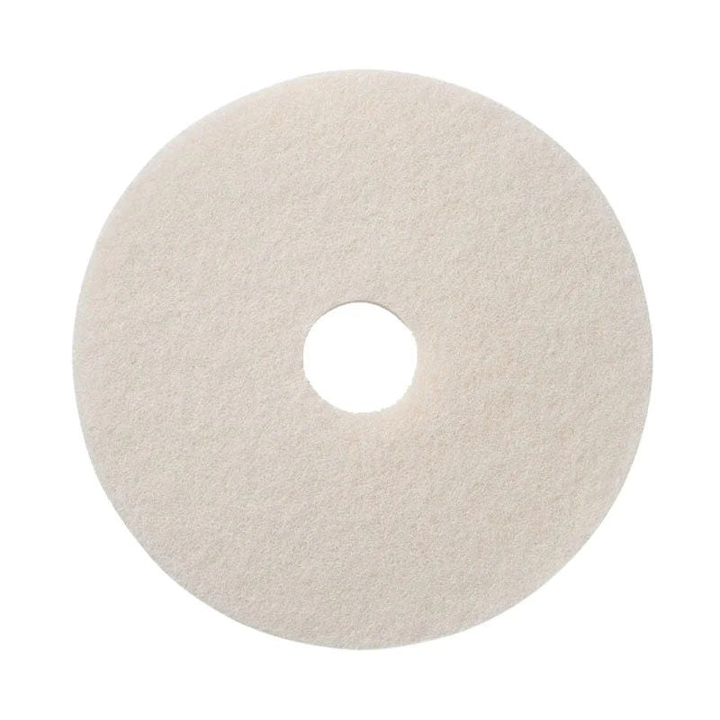 17" White Floor Buffing & Polishing Pads (5 Pack) — FloorBuffers.com