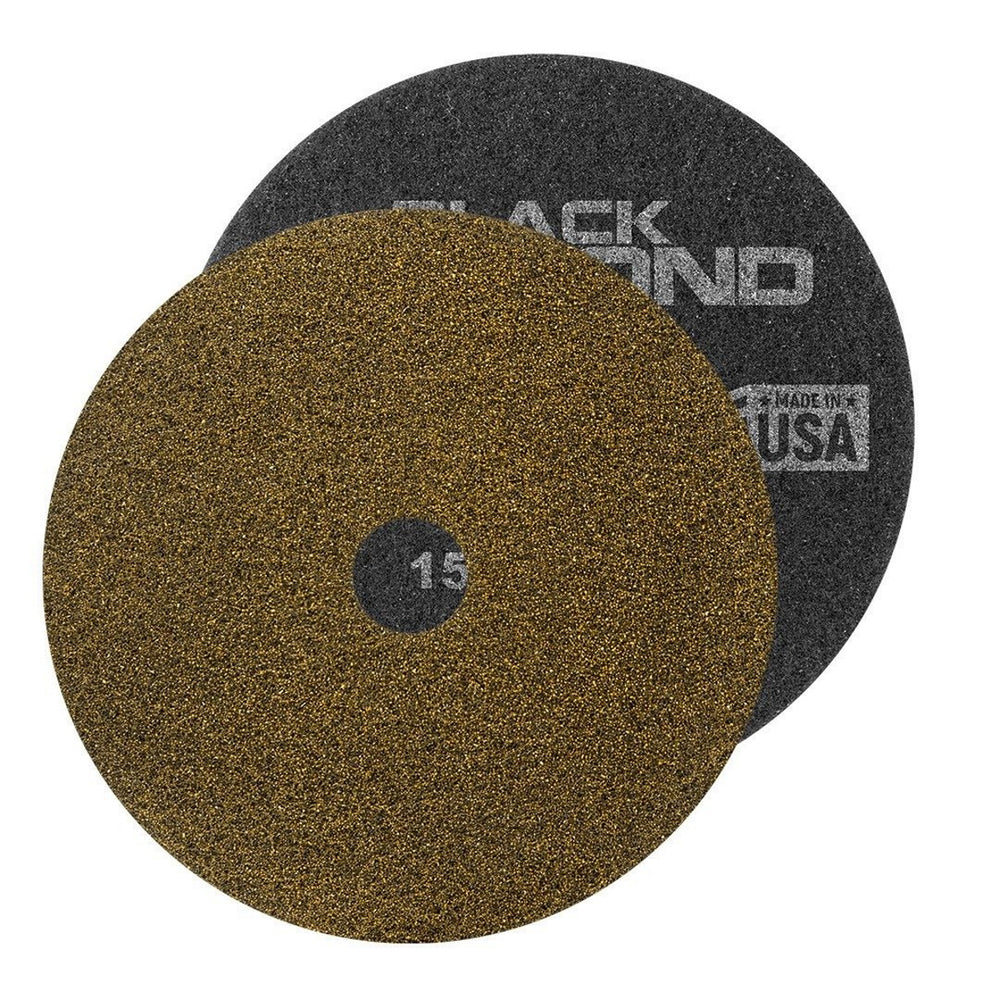 Black Diamond Yellow 1500 Grit Round Concrete Floor Prep Pads (12" - 28 ...
