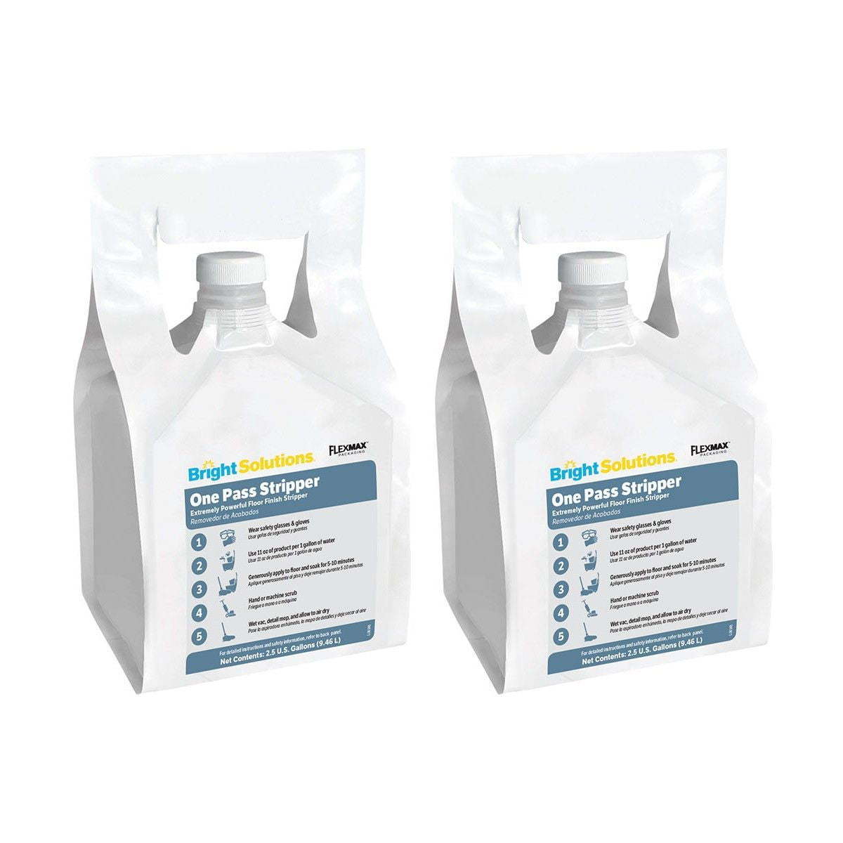 Bright Solutions One Pass Concentrated Floor Finish Stripping Solution ...