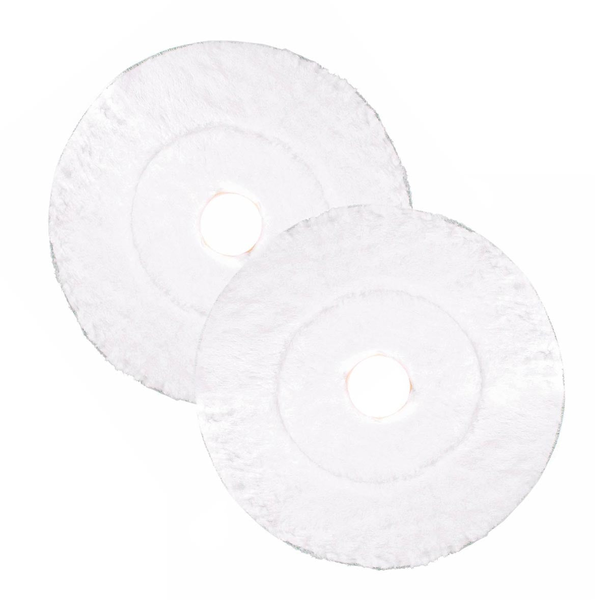 27" White Microfiber High Speed Burnishing Bonnet - 2 Pack (#404227 ...